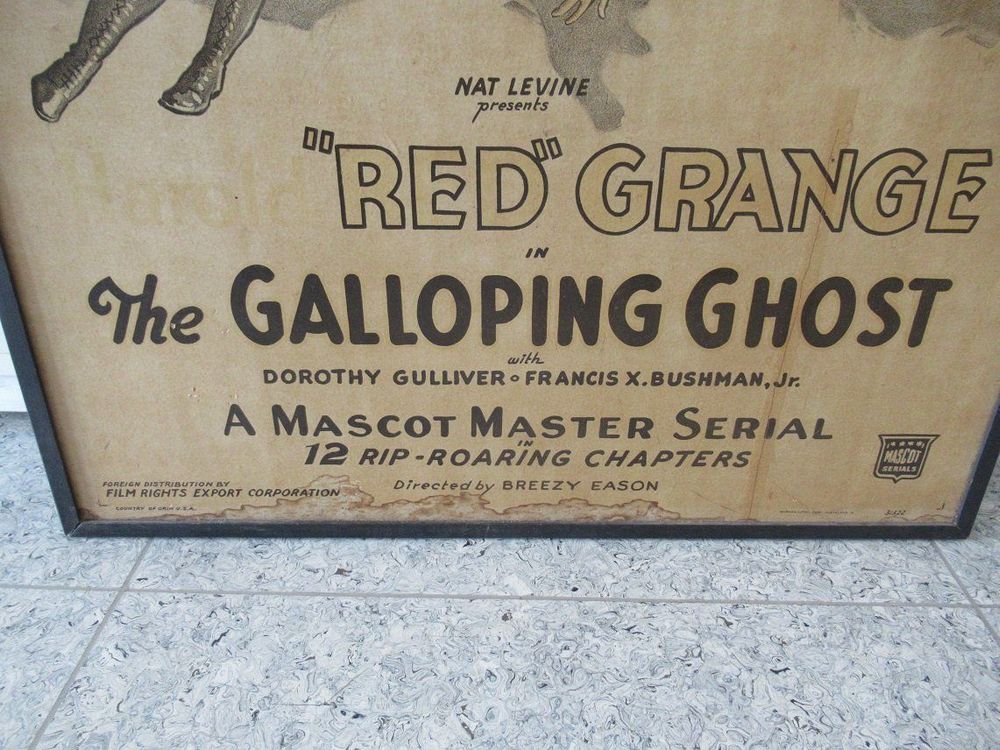 The galloping ghost Poster von 1931 (Gebraucht) in Flums für CHF 499 – mit Lieferung auf Ricardo ...