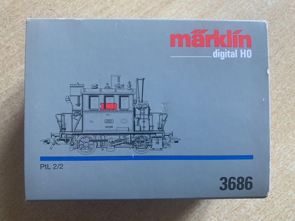 Märklin 3686, PtL 2/2 Tenderlokomotive AC, mit Esu-Sound | Kaufen auf ...