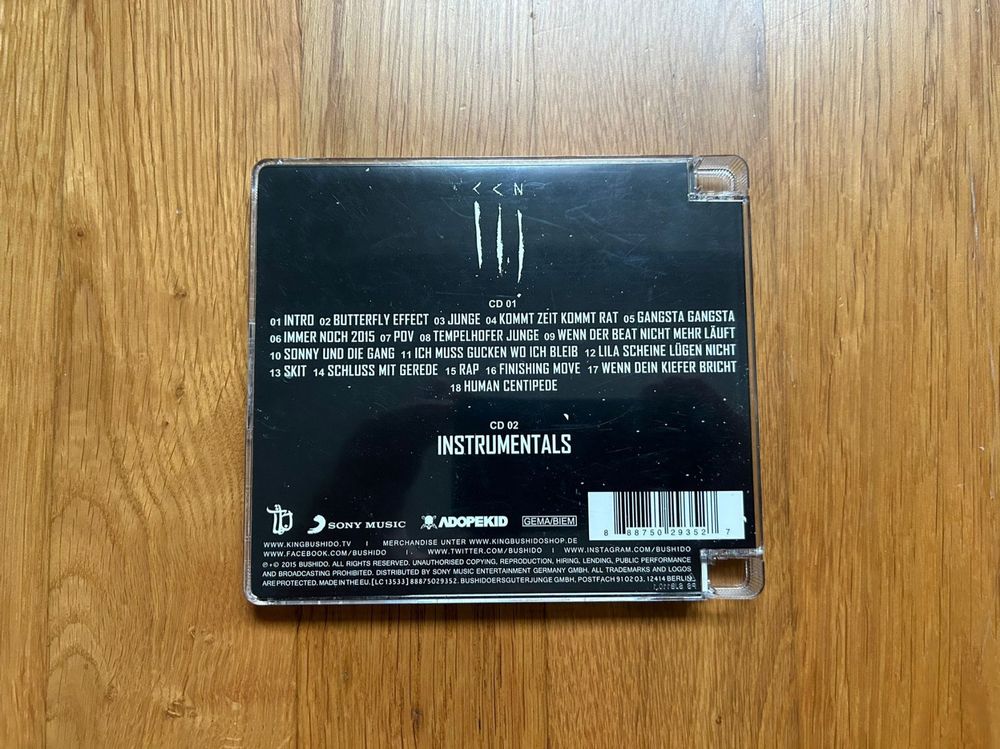 Bushido - CCN 3 Sammlerstück mit Autogramm | Kaufen auf Ricardo