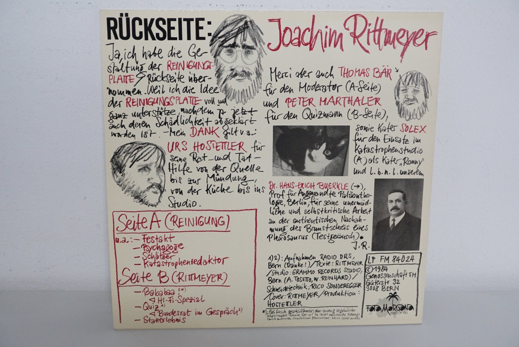 Joachim Rittmeyer – Reinigungsplatte - LP (Gebraucht) in Mels für CHF 7 ...