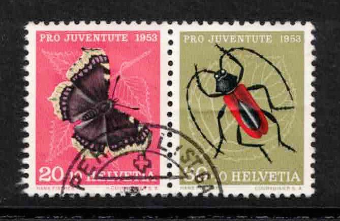 1953 aus PJ-Kehrdruckbogen Z39 ʘ, Kat.60.- | Kaufen auf Ricardo