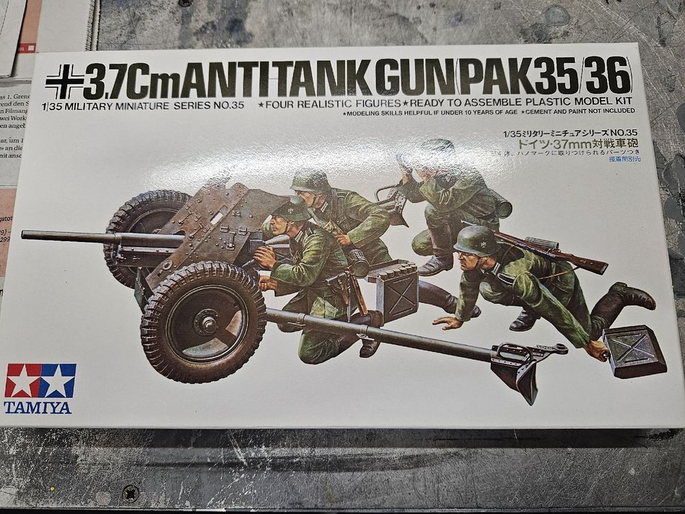 Tamiya Militärmodell 1:35 Pak 36, Nr.35, OVP (Neu und originalverpackt ...