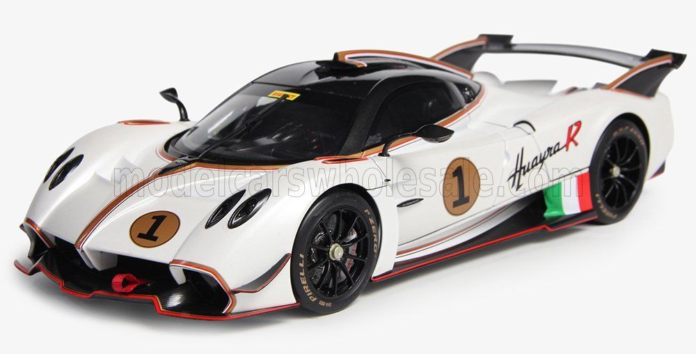 PAGANI - HUAYRA R N 1 2021 PEARL WHITE CARBON 1/18 LCD NEU (Neu und ...