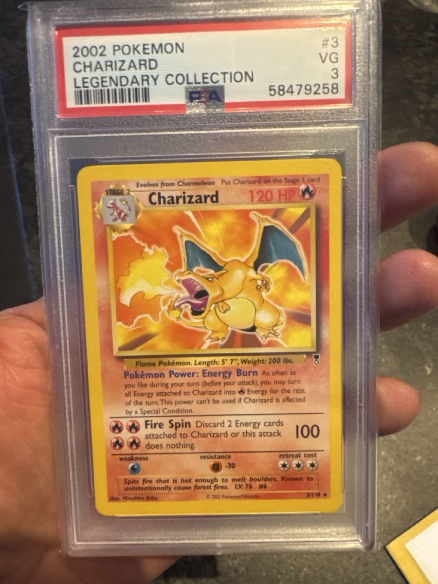 Charizard 2002 Legendary Collection PSA 3 - Pokemon Karte🔥 (Gebraucht ...