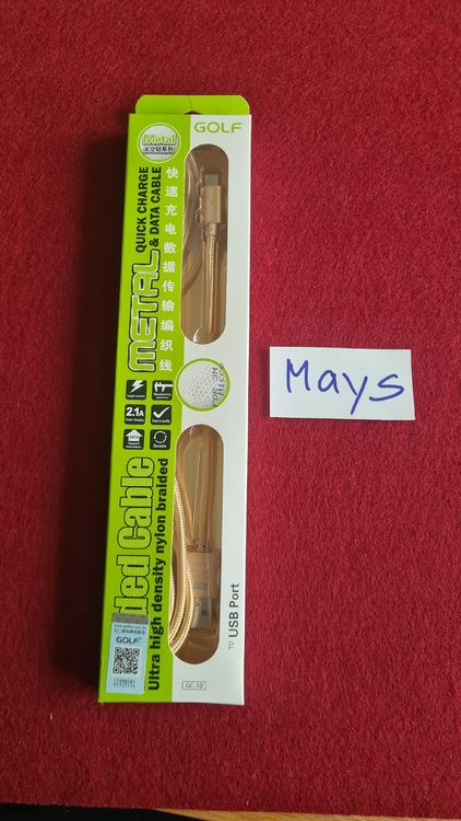 Android Micro USB Ladekabel 3 Meter top Qualität Marke Golf | Kaufen ...