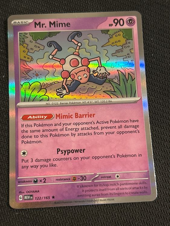 Pokemon card Reverse 151 2023, Mr mime holo 122/165 | Comprare su Ricardo