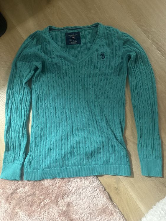 US Polo Assn. Pullover, Gr. S, türkis - ideal für den Frühli (Neu ...