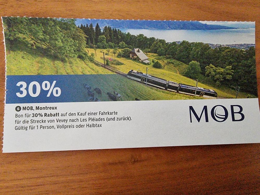 MOB Montreux 30% Rabatt (Neu und originalverpackt) in Zumikon für CHF 1 – mit Lieferung auf ...