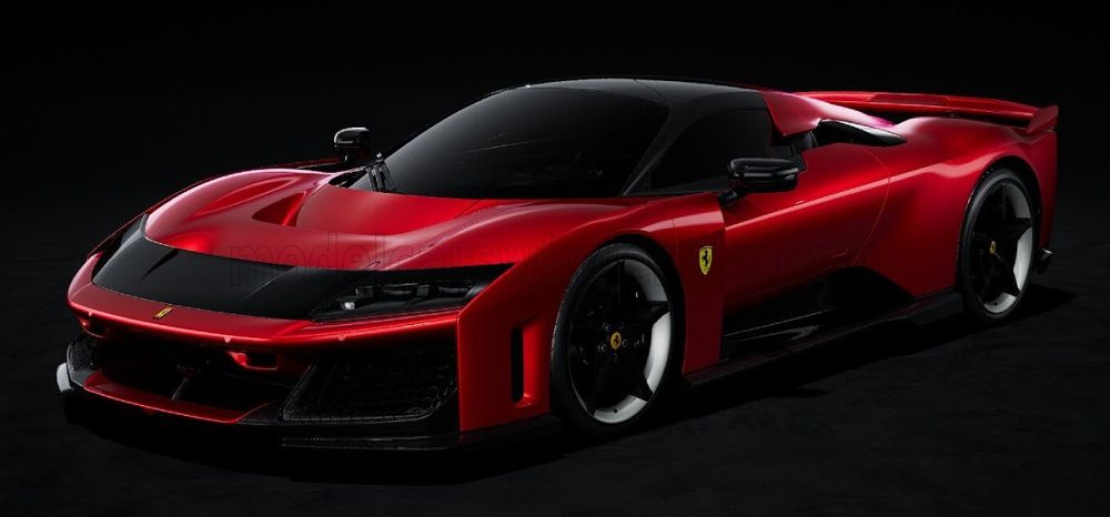 FERRARI F80 WITH SHOWCASE Redmet Black 1/18 MR NEUHEIT (Neu und ...