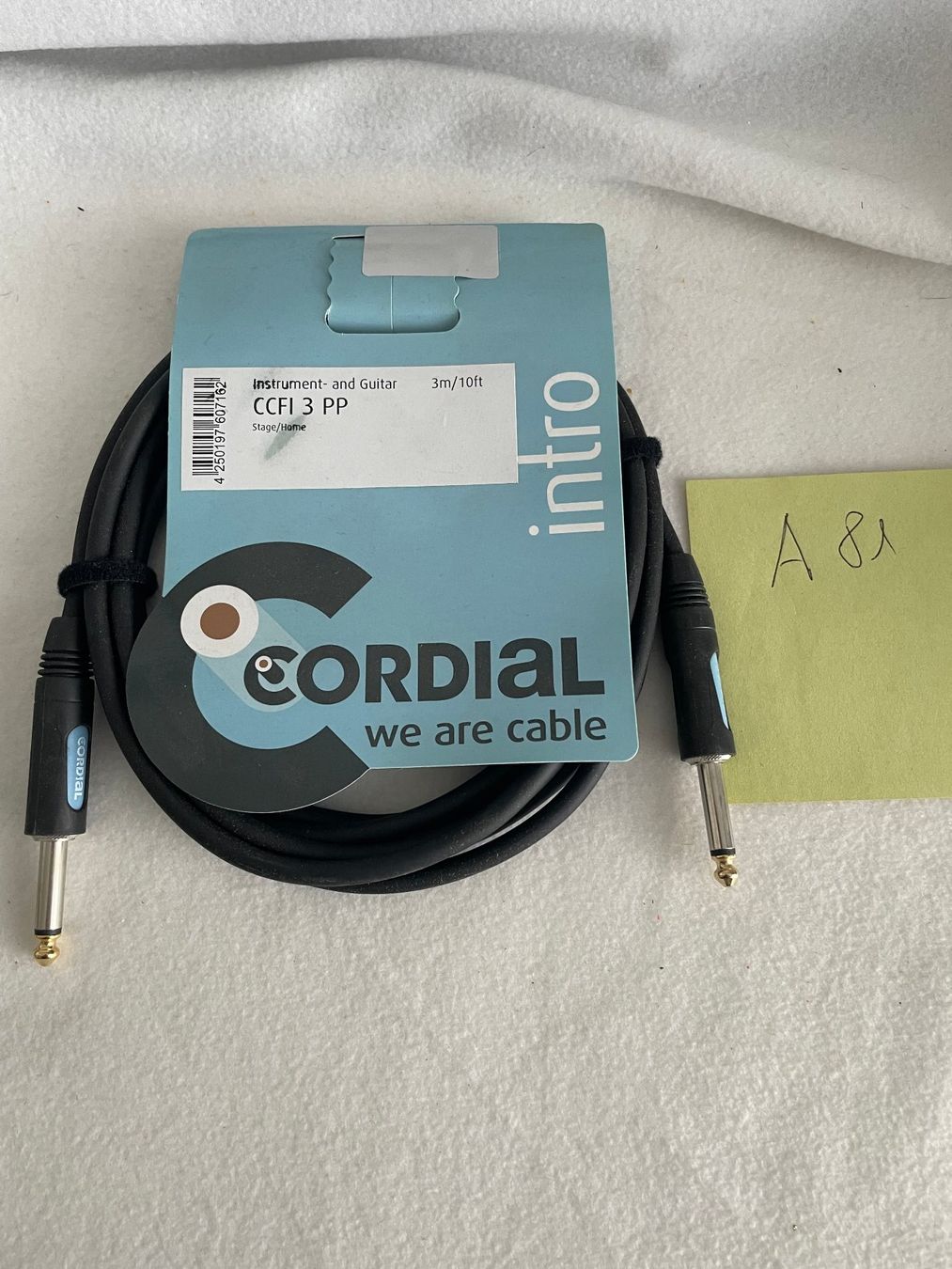 CORDIAL CCI 3 PP - Instrumenten-Kabel, 3m A81 (Neu und originalverpackt ...