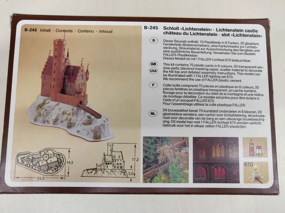*9 Faller H0 B-245 Schloss Lichtenstein (Gebraucht) in Lyss für CHF 14 ...