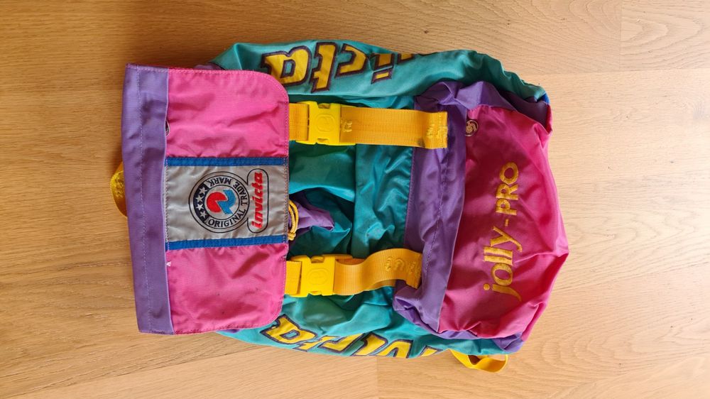 Original Vintage INVICTA Neon Farben Rucksack Anfang 90er | Kaufen auf ...