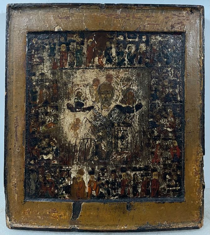 Antike Russische Heilige Ikone Gemälde | Kaufen auf Ricardo