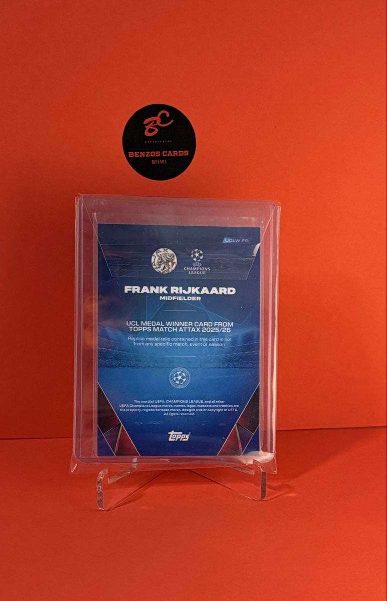 Topps Match Attax UCL Medal Winner F. Rijkaard (Neu (gemäss ...