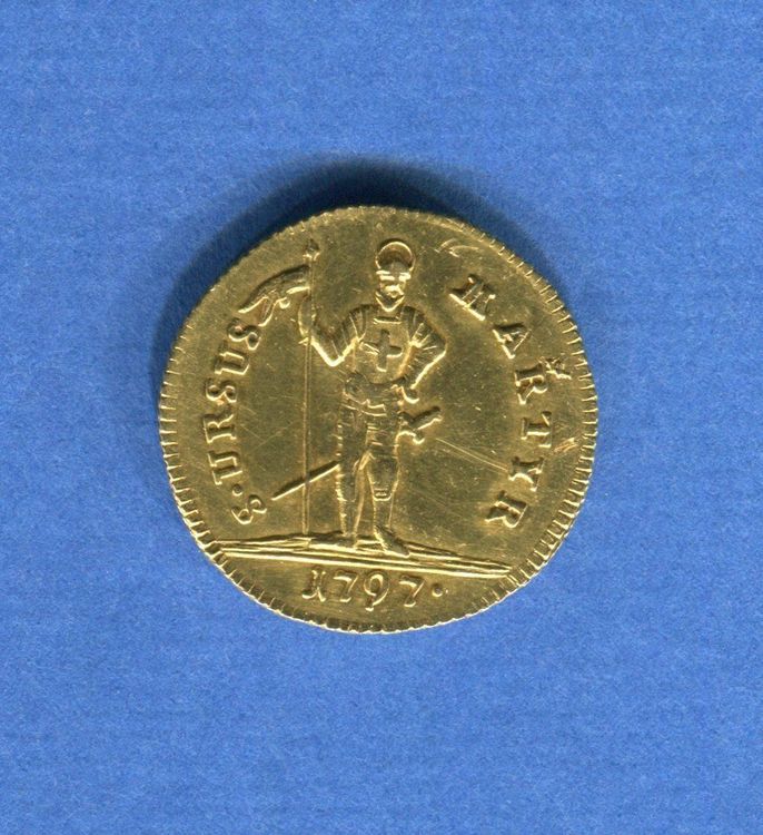 (2600)Solothurn 1 Dublone 1797 Stgl Gold (Gebraucht) in Rüthi (Rheintal ...