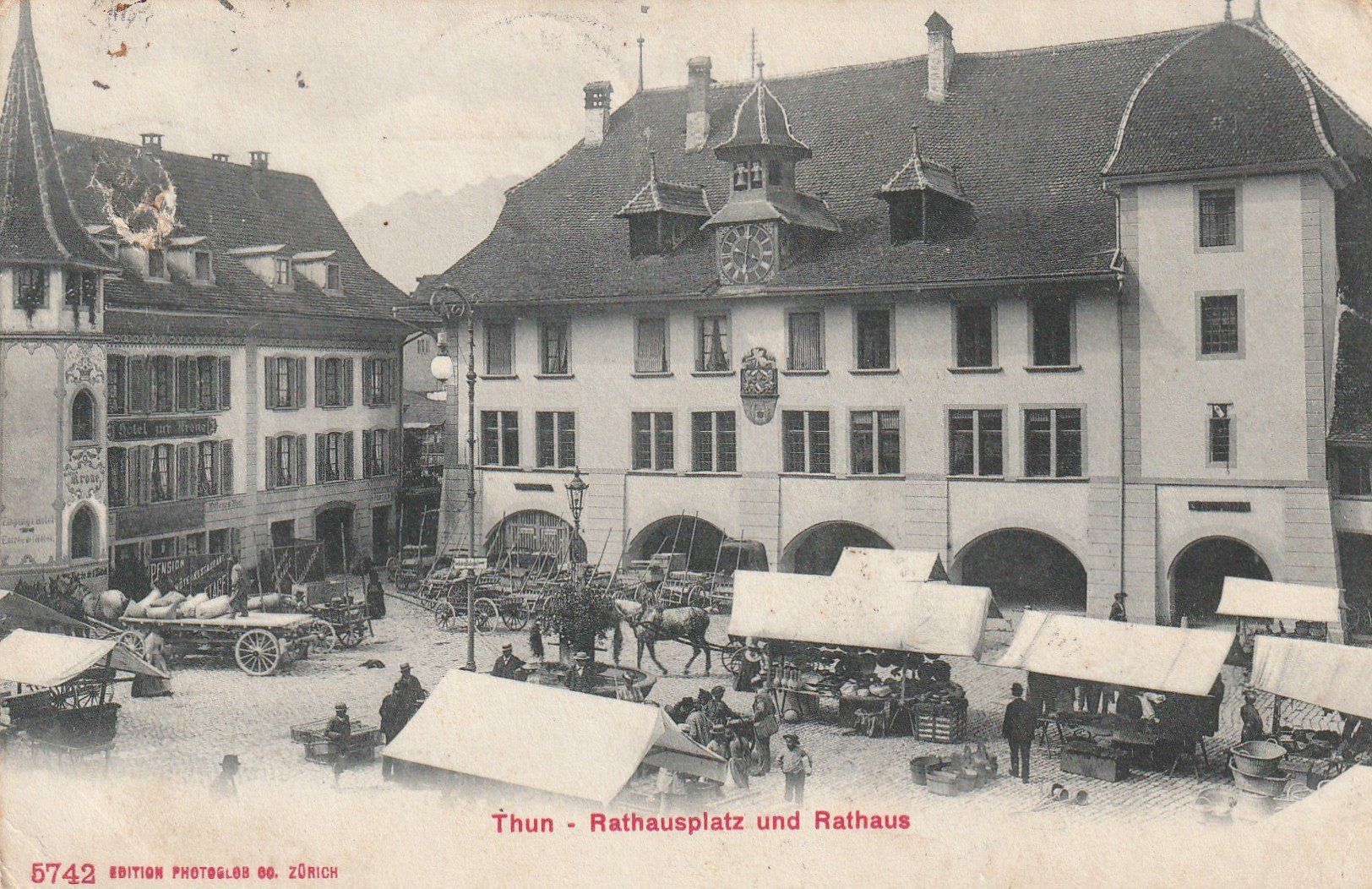 Thun Rathausplatz mit Markt (Gebraucht) in Rorschacherberg für CHF 5 – mit Lieferung auf Ricardo ...