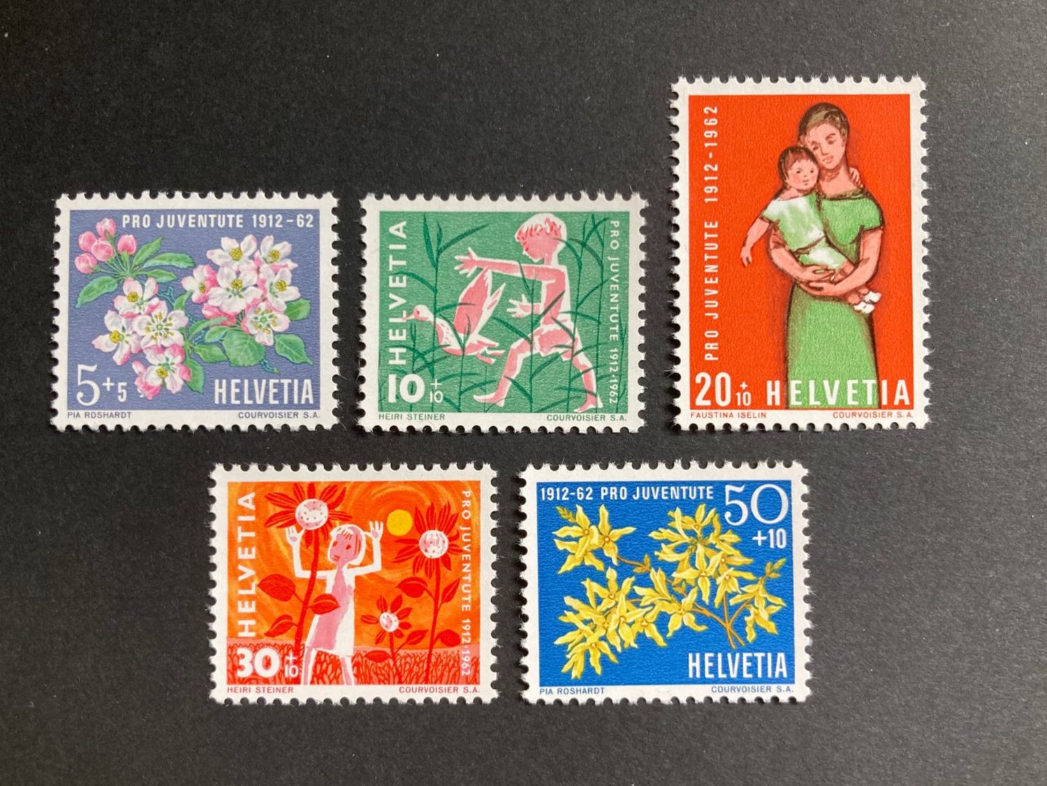 Pro Juventute 1962 - komplette Serie ** (ZNr 193 bis 197) (Neu (gemäss ...