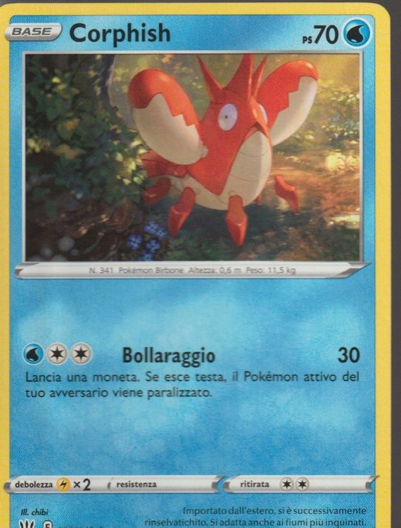 TCG POKEMON Stili Di Lotta BST 038/163 CORPHISH Italiano (Neu (gemäss ...