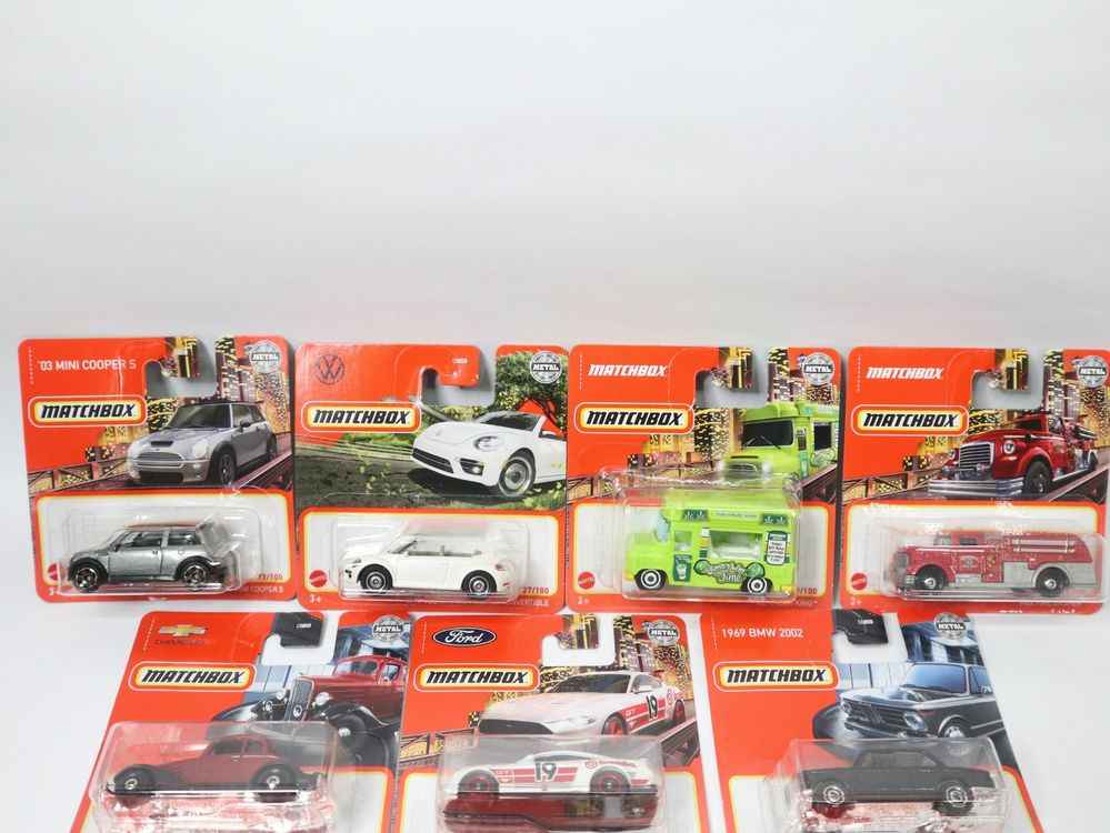 10x Matchbox BMW Mustang VW Golf Chevrolet Honda Mini Cooper (Neu und ...