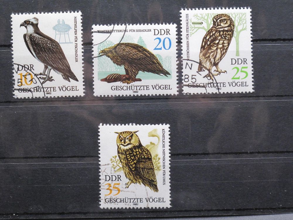 DDR 1982 Geschützte Greifvögel gest. (Gebraucht) in Wil SG für CHF 1 – mit Lieferung auf Ricardo ...