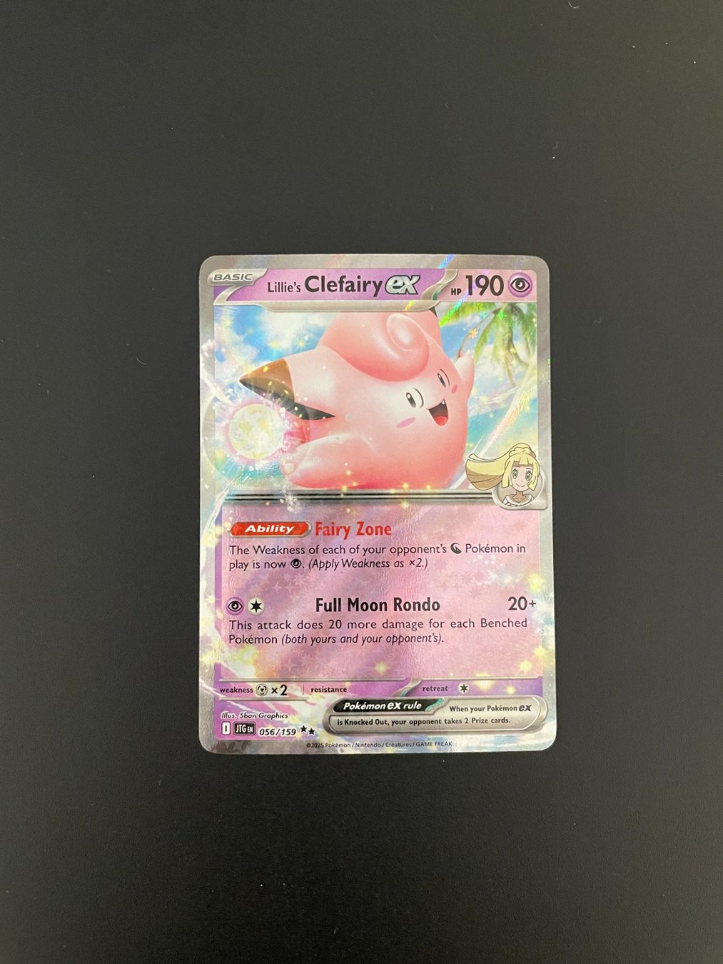 Pokémon Journey Together Lillie's Clefairy Ex 056/159 ab 1 (Gebraucht ...