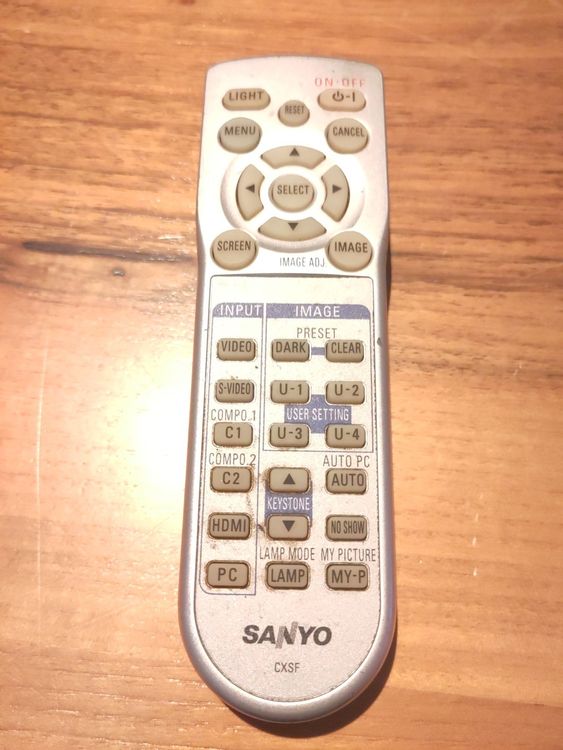 Fernbedienung Sanyo PLV-Z3 (Remote Control CXSF) (Gebraucht) in ...