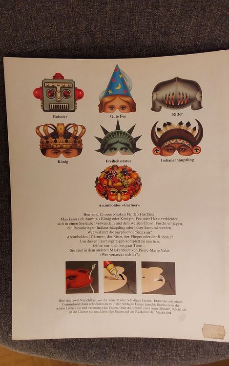 8 Stück Masken Papier (Neu (gemäss Beschreibung)) in Köniz für CHF 1 ...