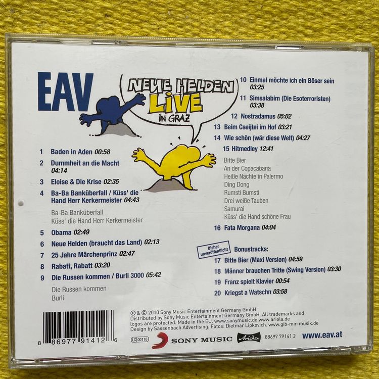 ERSTE ALLGEMEINE VERUNSICHERUNG EAV-NEUE HELDEN LIVE IN GRAZ | Kaufen ... ERSTE ALLGEMEINE VERUNSICHERUNG EAV-NEUE HELDEN LIVE IN GRAZ | Kaufen ...
