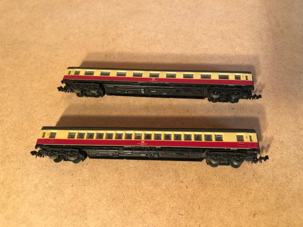 Lima 1x IC Grossraumwagen rot 1.kl, 1x IC Abteilwagen rot 1. (Gebraucht ...