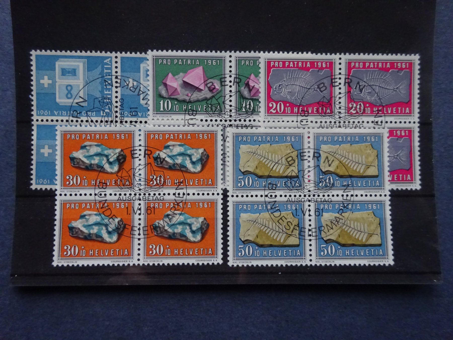 1961 Pro Patria im 4er Block glasklaren ET-Voll (Gebraucht) in Appenzell-Steinegg für CHF 5 ...