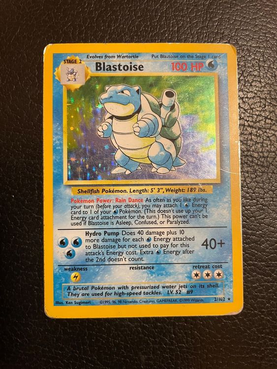 Base Set Blastoise holo 2/102 Ab 1 | Kaufen auf Ricardo