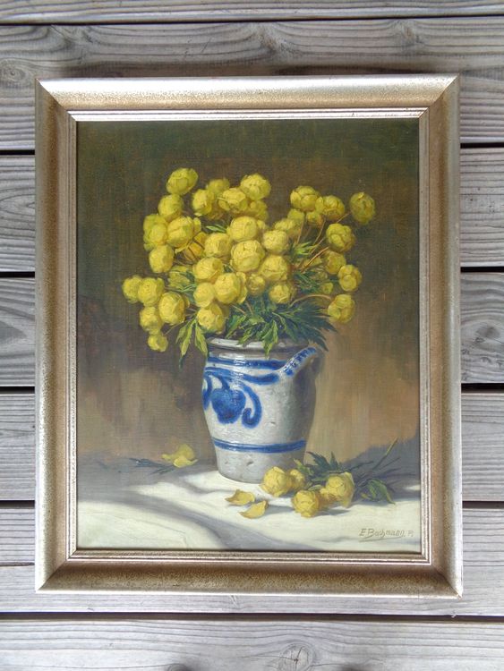 STILLLEBEN JAKOB EDWIN BACHMANN 1873-1957 SCHWEIZER MALER | Kaufen auf ...