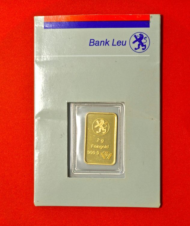 Goldbarren 2g Bank Leu (Gebraucht) in Oberglatt ZH für CHF 190 – mit ...
