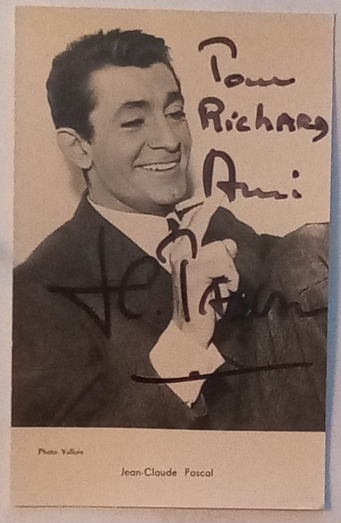 Jean-Claude Pascal 1927-1992 Autogramm signiert Foto 9x14cm | Kaufen ...
