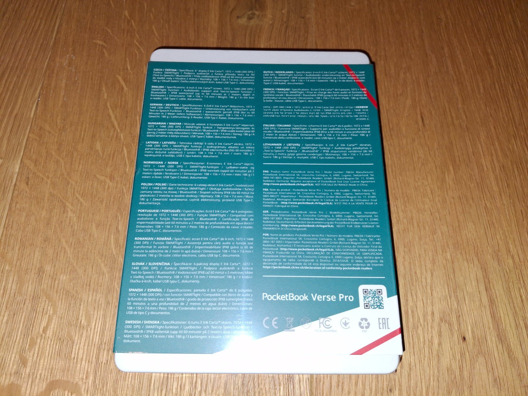 Pocketbook Verse Pro Red 6'' 16 GB ebook Reader E-Reader NEU (Neu und ...