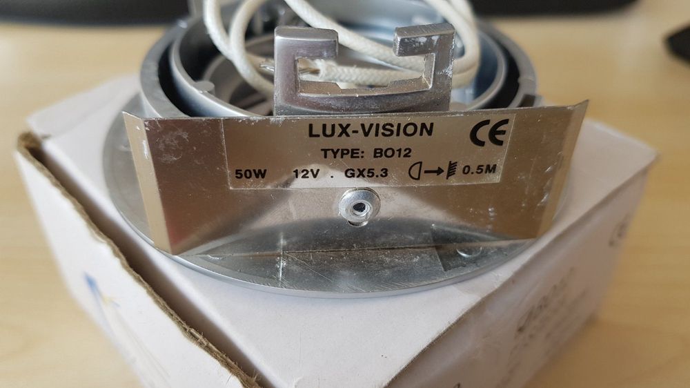 Spot Einbau Chrom matt neu Lux-Vision Aussendurchmesser 95mm (Neu und ...