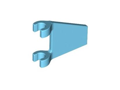 LEGO - 25x Medium Azure Flag 2x2 Trapezoid - 44676 - NEW (Neu (gemäss ...