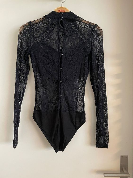 Transparenter Body aus Spitze schwarz Grösse XS | Kaufen auf Ricardo