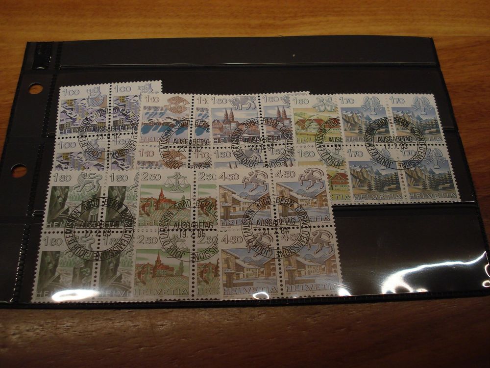 Set 4erblocks Dauermarken Tirekreiszeichen ET-o (Gebraucht) in Niederwil AG für CHF 1 – mit ...