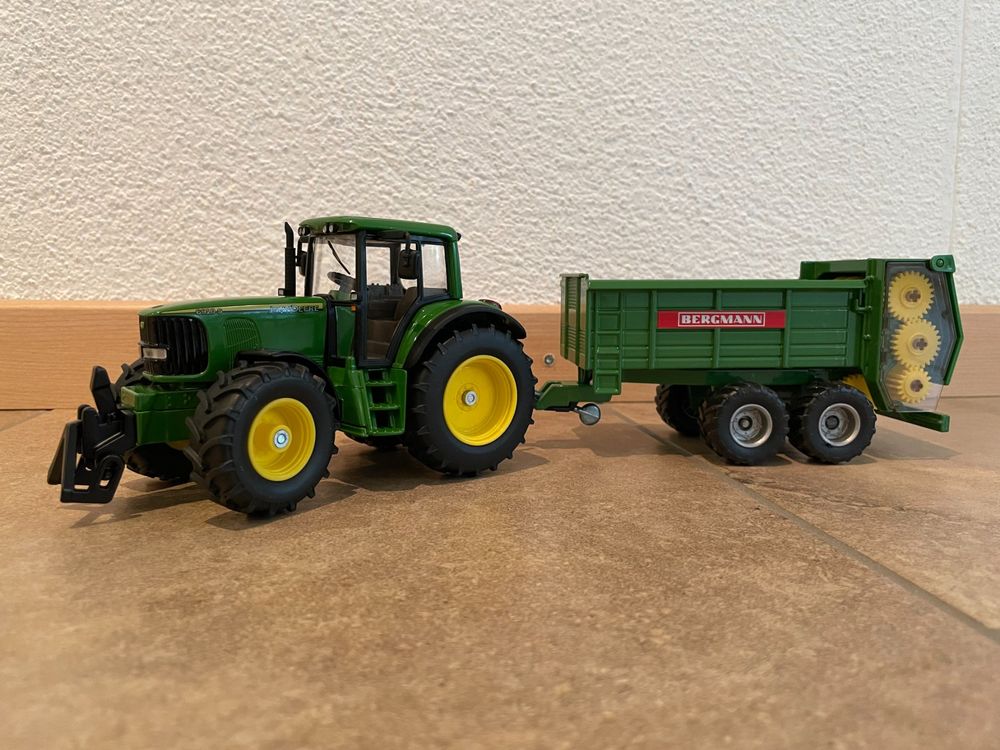 SIKU John Deere 6920 S mit Bergmann Miststreuer (Neu und ...