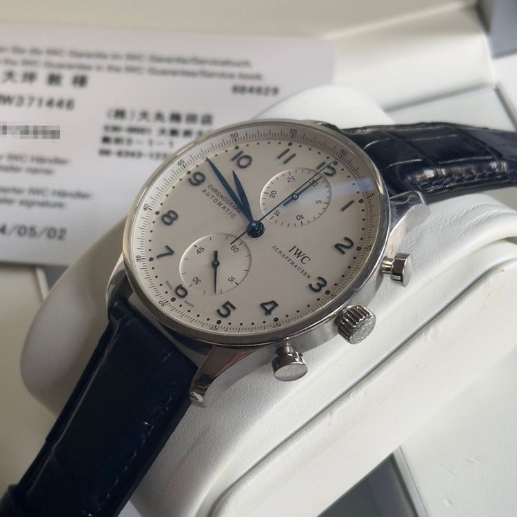 IWC Portugieser Chonograph IW371446 mit Box und Papieren (Gebraucht) in ...