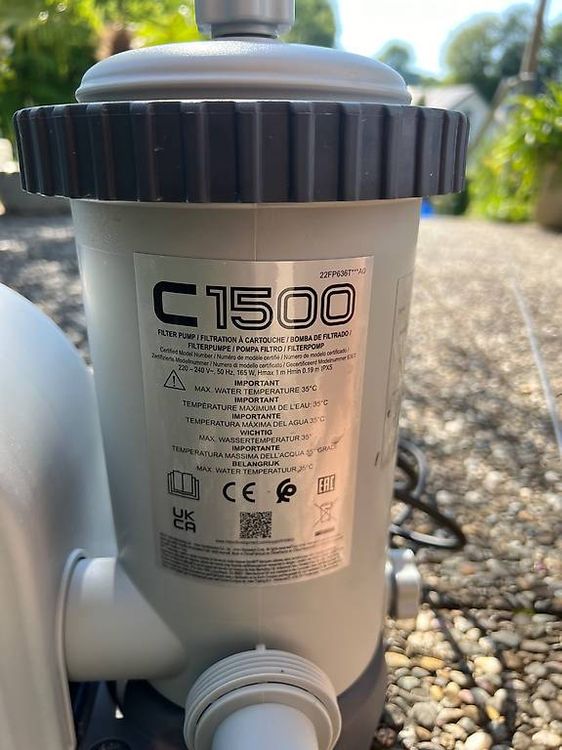 Intex Kartuschenfilterpumpe 5678 l/h | Kaufen auf Ricardo