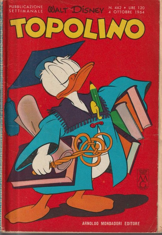 Italian edition Disney TOPOLINO # 462 OCT 4 1964 vintage Mic | Kaufen ...