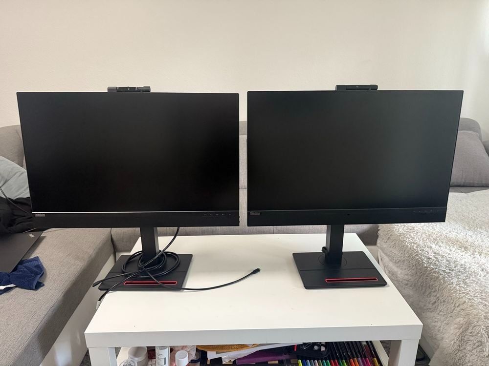2x Lenovo T24v-30 24" Webcam Monitor – Top Zustand Zürich (Gebraucht ...