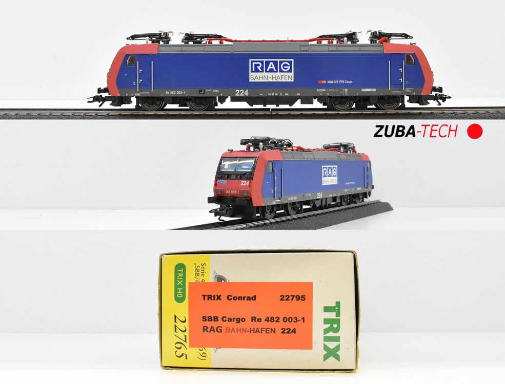 Trix 22765 E-Lok Re 482 RAG Bahn-Hafen H0 GS Digital mit OVP | Kaufen auf Ricardo