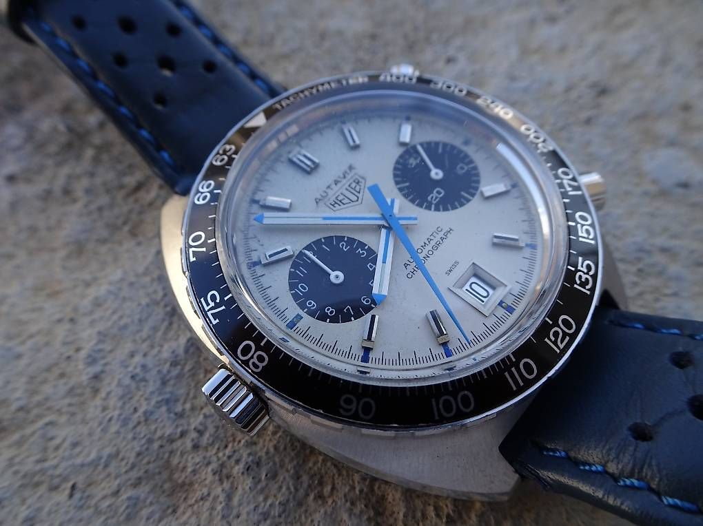 Heuer Autavia 1163 *Siffert* *Heuer Revision mit Rechnung* (Gebraucht ...