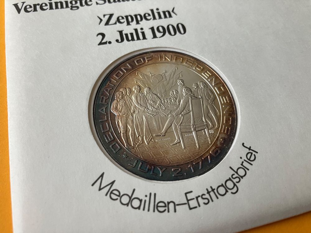 Numisbrief 1976 200 Jahre USA Abhängigkeit & Zeppelin | Kaufen auf Ricardo