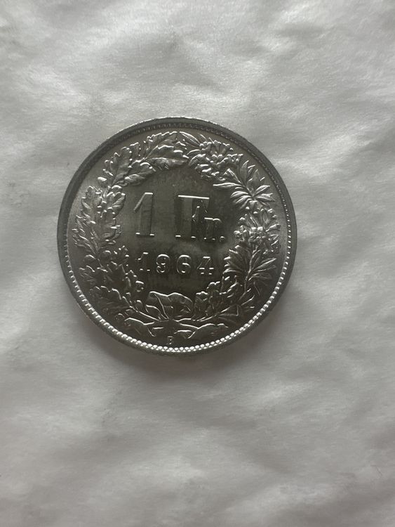 Silbermünze 1Fr. Helvetia 1964 Schweiz Swiss Franc (Gebraucht) in Bern für CHF 3 – mit Lieferung ...