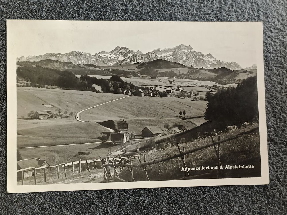 Photo Karte / Appenzellerland & Alpsteinkette - von 1923 | Kaufen auf Ricardo