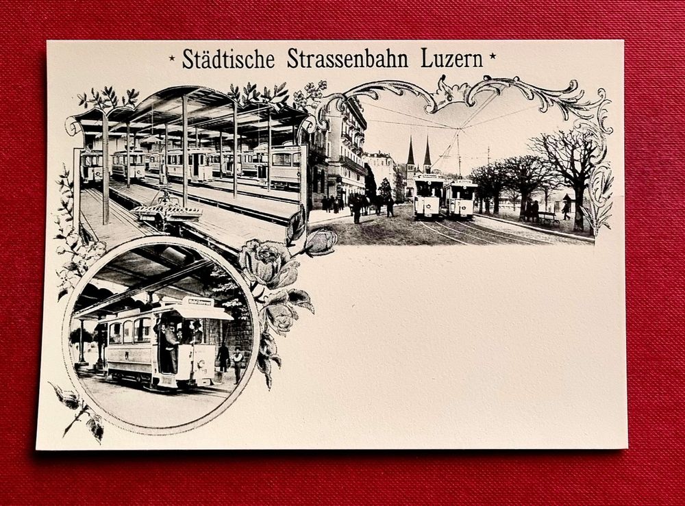 Luzern - Städtische Strassenbahn - Trams im Depot (Gebraucht) in ...